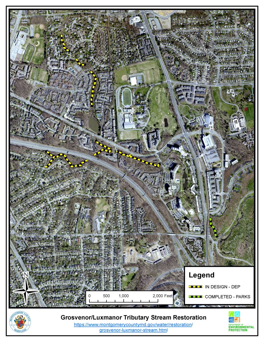 Grosvenor Luxmanor Stream Restoration, DEP,Montgomery County, MD Government