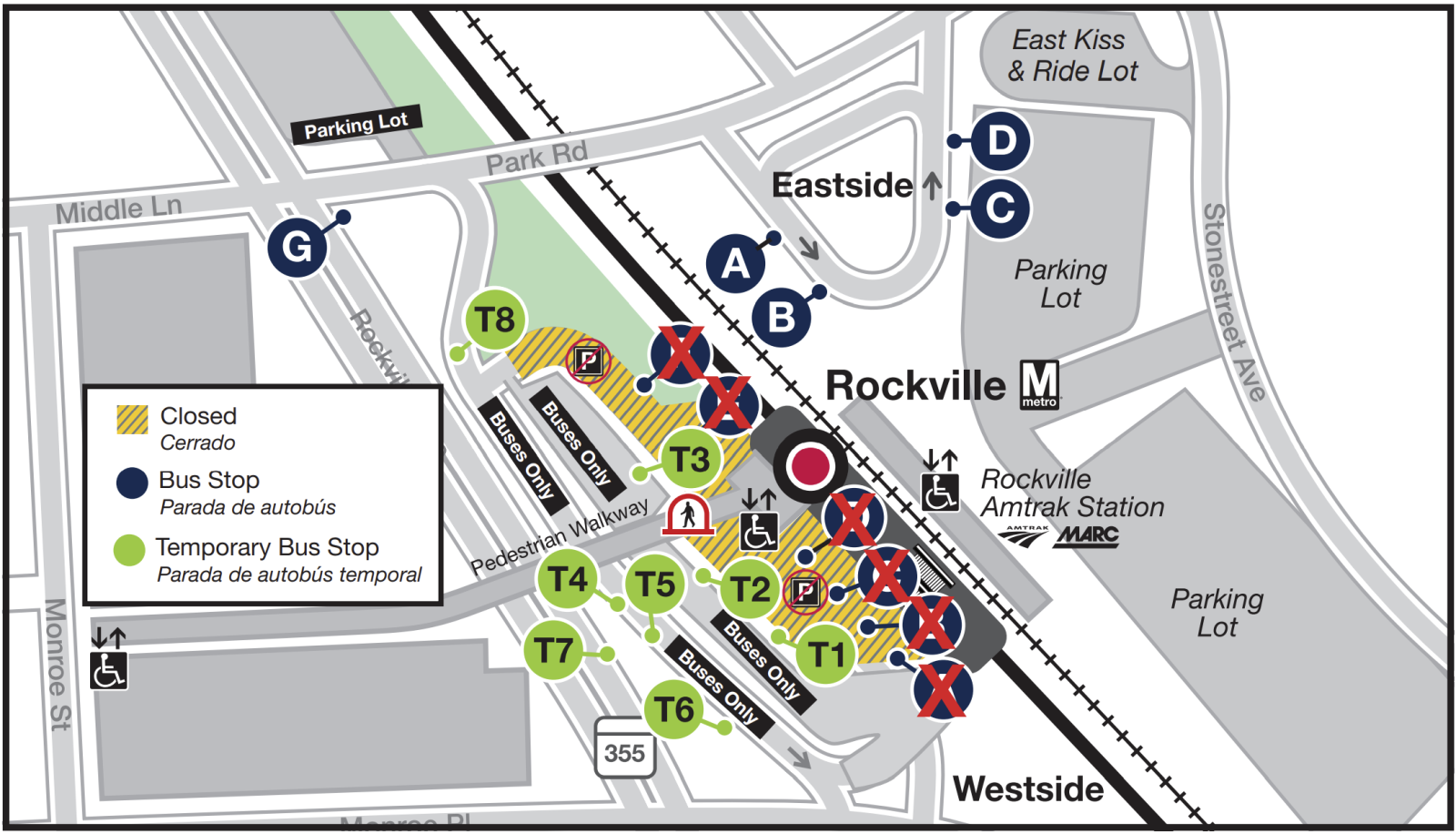 Rockville and Shady Grove Metro Station Closures - Fall 2021