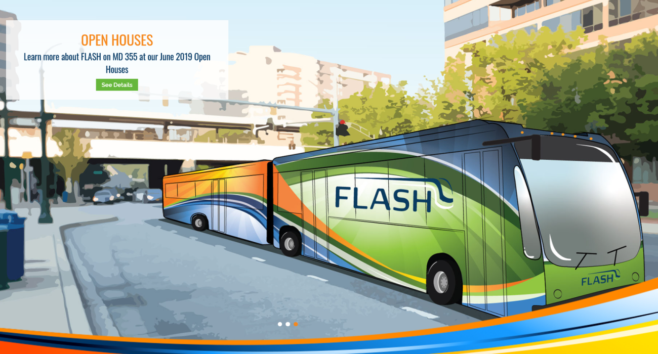 MCDOT Hosts Open Houses to Share Alternatives for FLASH BRT on MD 355
