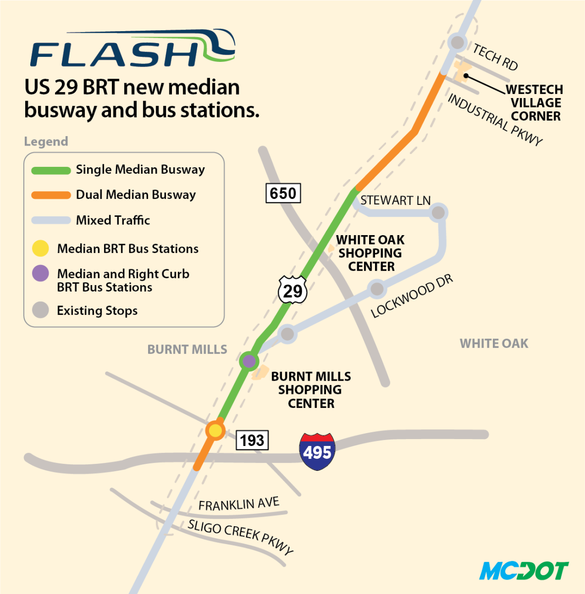 US29 BRT in Montgomery County, MD