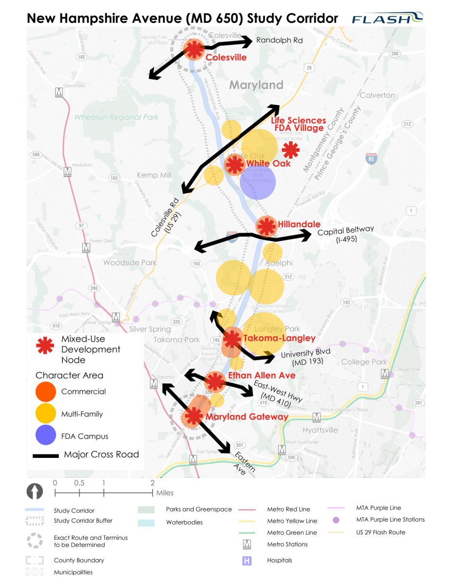 New Hampshire Ave Flash Bus Rapid Transit (BRT) Project