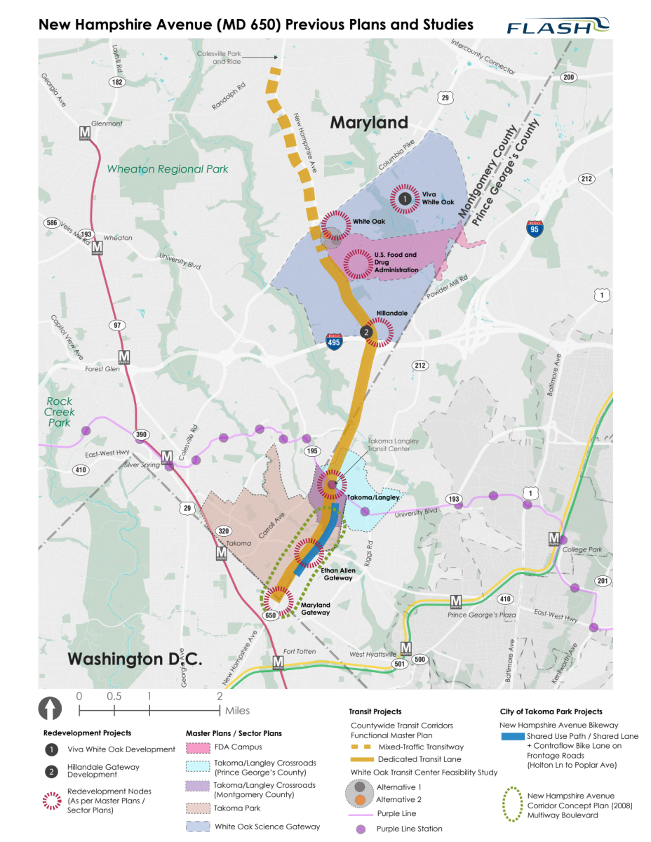 New Hampshire Ave Flash Bus Rapid Transit (BRT) Project